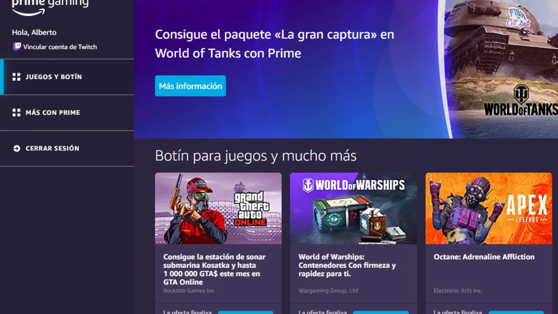 Así puedes bajar juegos gratis en tu PC con Amazon Prime Gaming